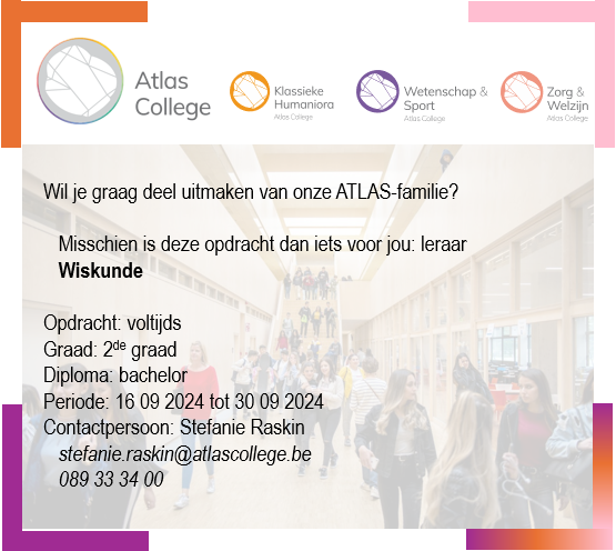Vacatures KH-W&S-Z&W - Atlas College
